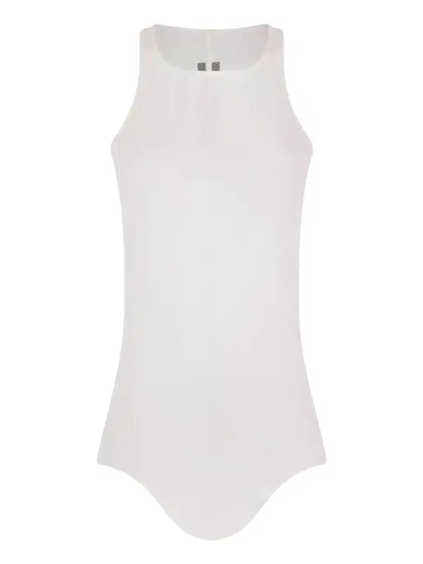 Rick Owens Asymmetric Tank Top - White