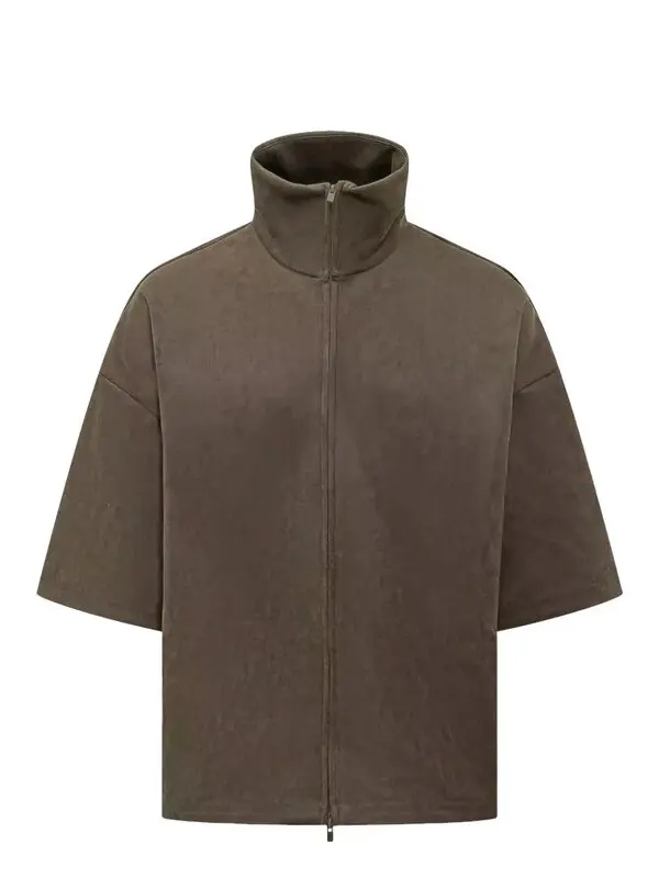 Fear Of God Short-sleeve Zip Jacket - Brown