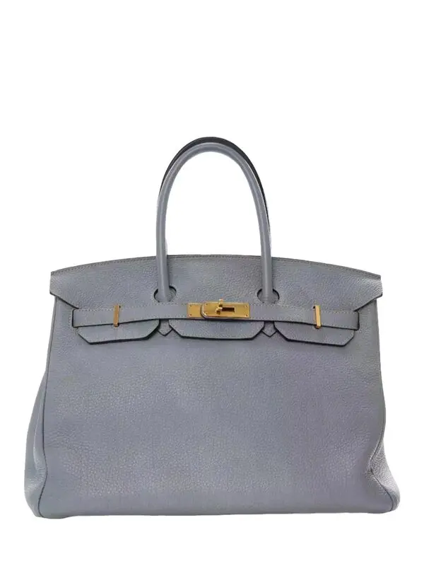 Hermès 2013 Togo Birkin Retourne 35 Handbag - Blue