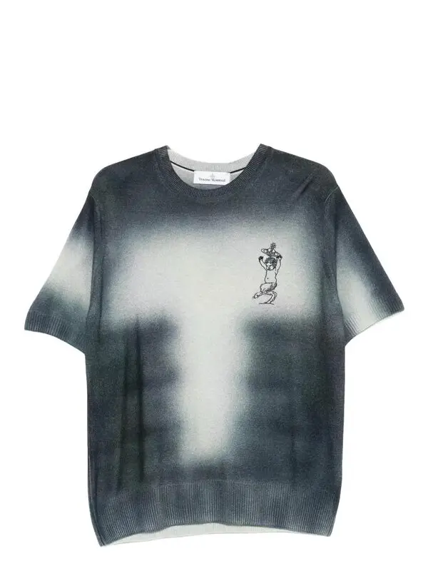 VIVIENNE WESTWOOD Pattern Graphic T-shirt - Grey