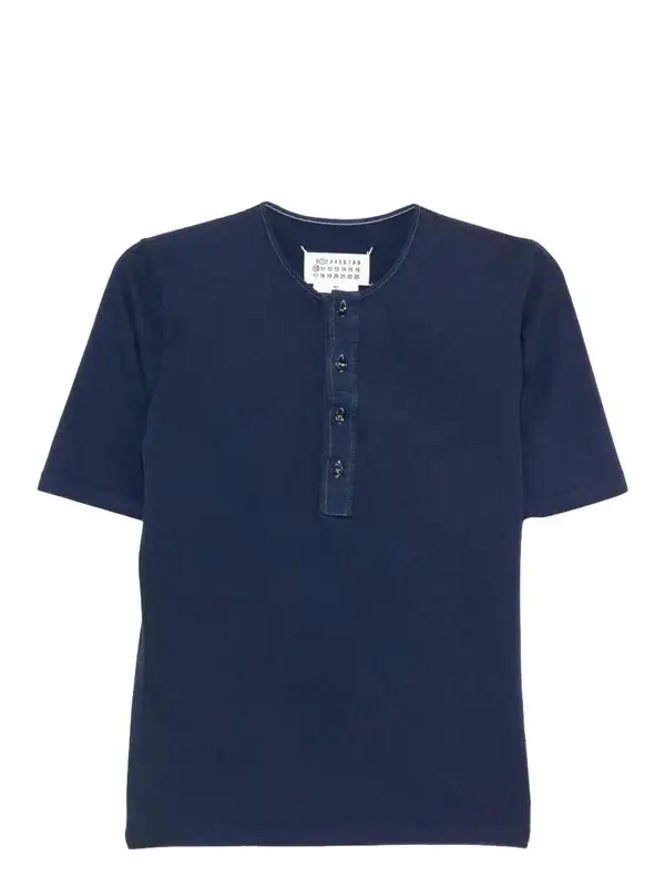 MAISON MARGIELA Button Short-sleeve T-shirt - Blue