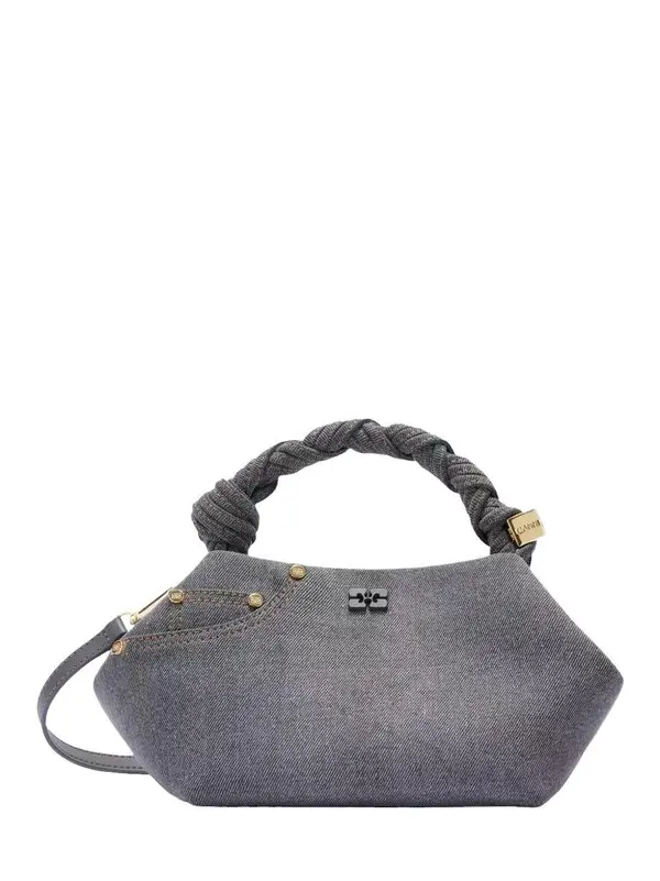 GANNI Twisted-handle Tote Bag - Grey