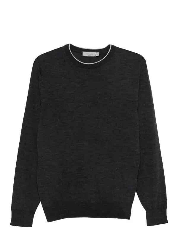 Canali Crew-neck T-shirt - Grey