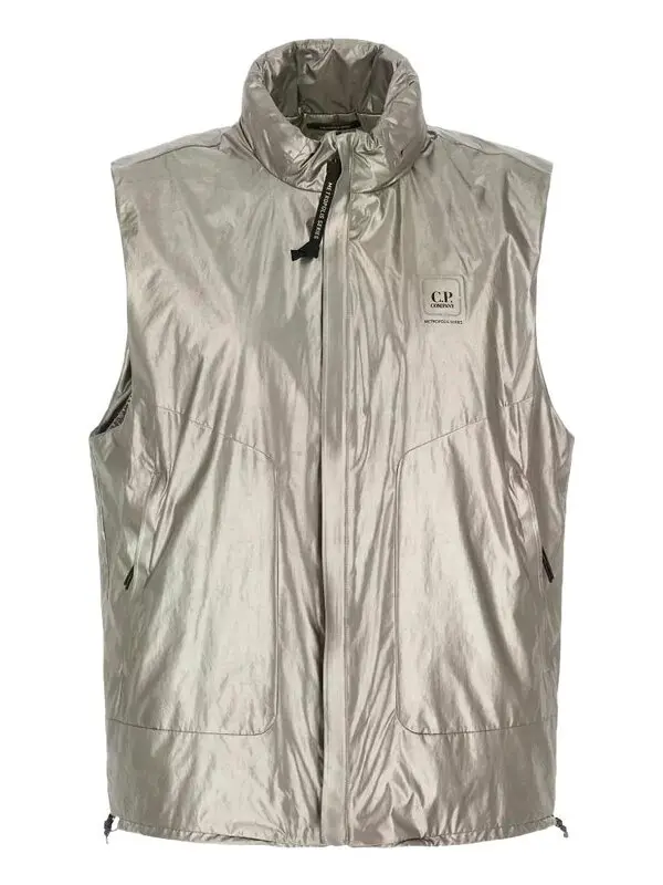 C.P. COMPANY Removable Hood Metropolis Series Vest - Grey