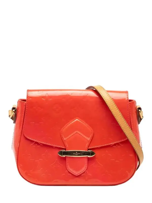 LOUIS VUITTON 2012 Monogram Vernis Bellflower Gm Crossbody Bag - Orange