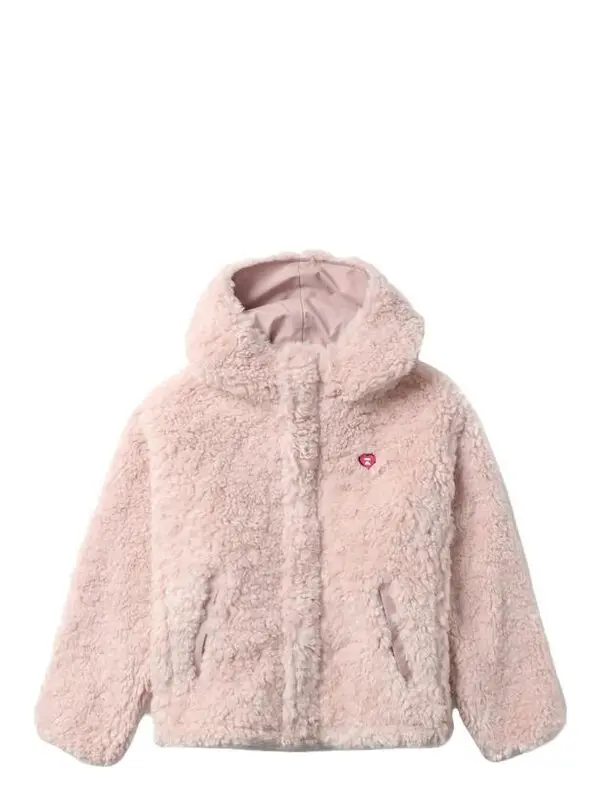 A BATHING APE Sherpa Hoodie Jacket - Pink