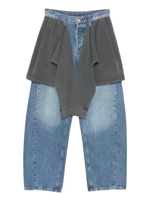 Alexander Wang Jeans With T-shirt Detail - Blue