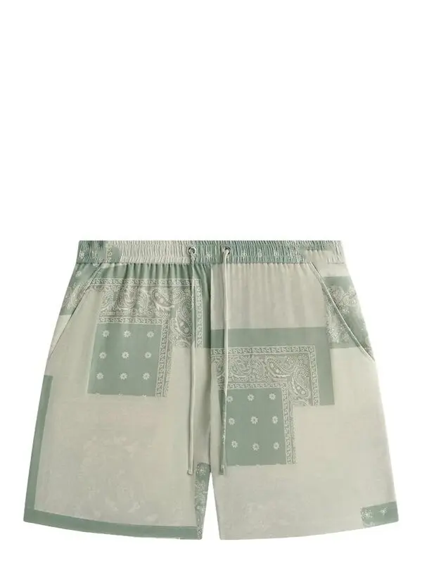 Kith Silk Lyocell Bandana Cedar Short - Realm