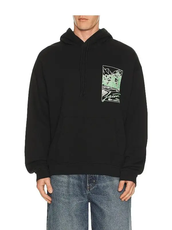 Lacoste Loose Fit Hoodie - Black