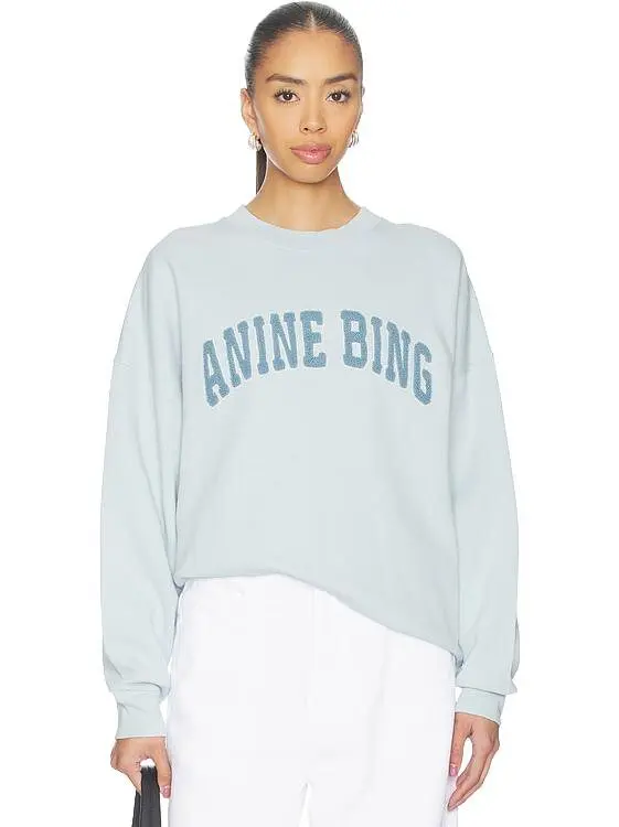 ANINE BING Miles Sweatshirt - Pale Blue