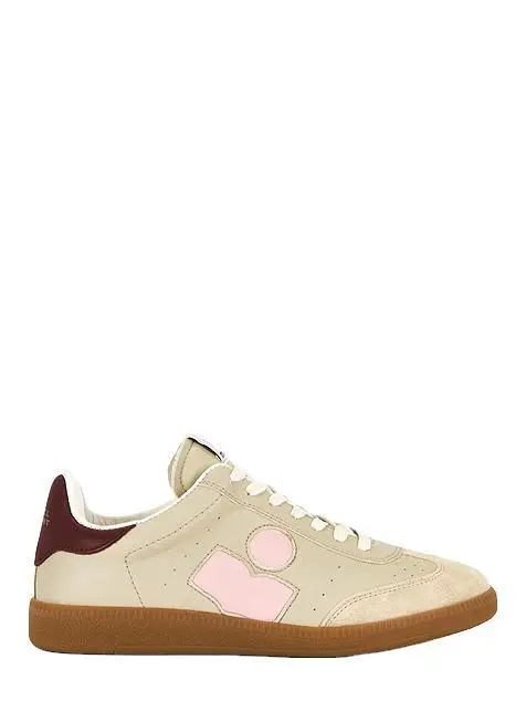 Isabel Marant Bryce Sneaker - Ecru & Pink