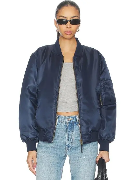 ANINE BING Leon Bomber - Midnight Blue