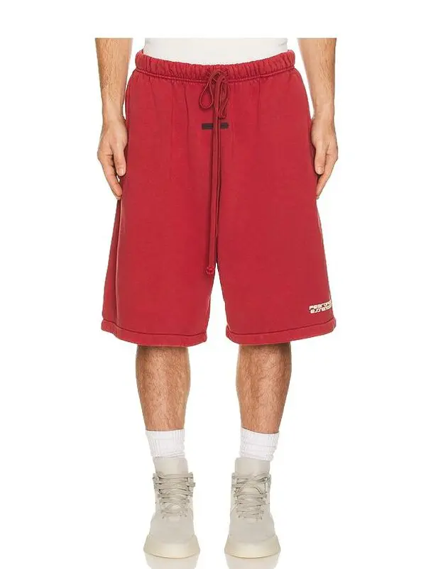 Fear Of God Relaxed Sweatshort - Crimson