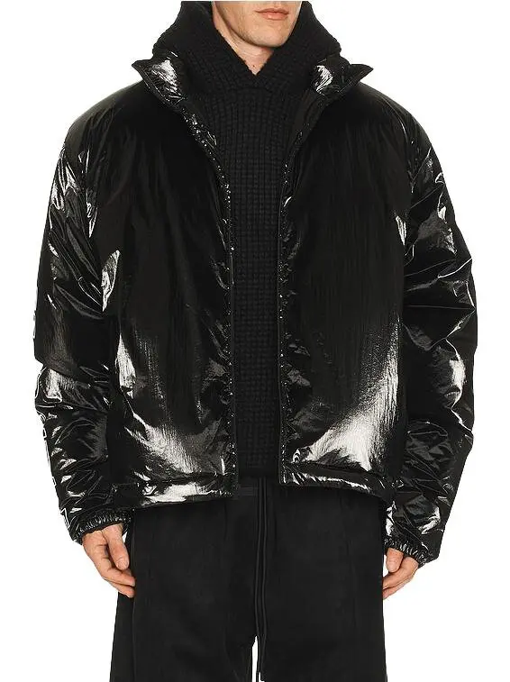 Fear Of God Puffer Jacket - Metallic Black