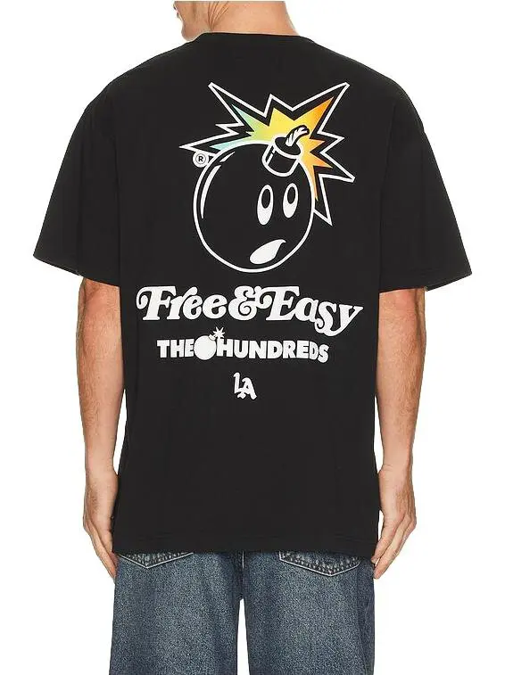 THE HUNDREDS X Free & Easy Adam Bomb T-shirt - Black