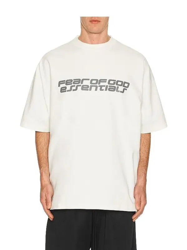 Fear Of God 90's Short Sleeve Tee In White - Ivory