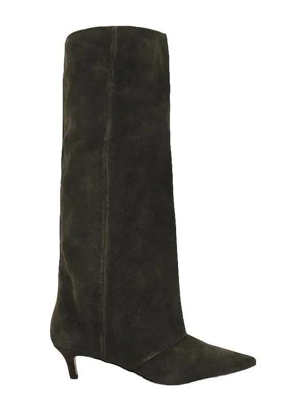 Steve Madden Luca Boots - Olive Suede