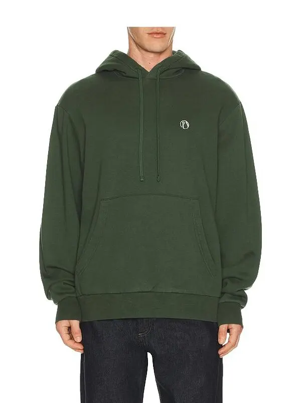 PALMES Stitch Hooded Sweatshirt - Dark Green