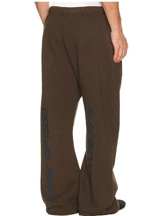 Fear Of God Flare Sweatpant - Brown