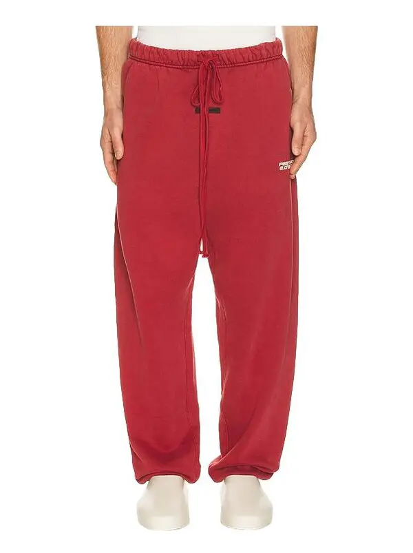 Fear Of God Classic Sweatpant In Red - Crimson