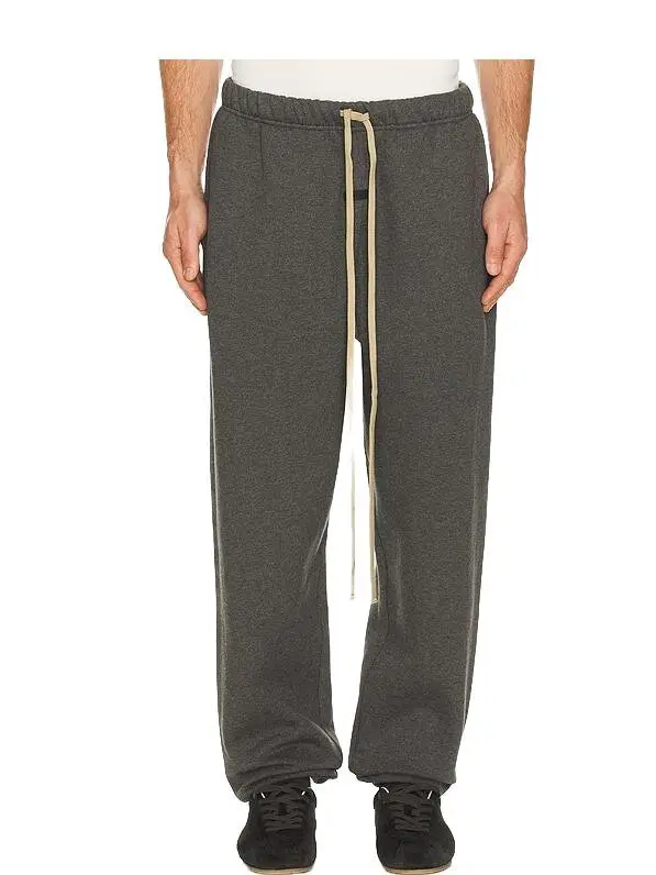 Fear Of God Classic Sweatpant In Black - Charcoal Heather