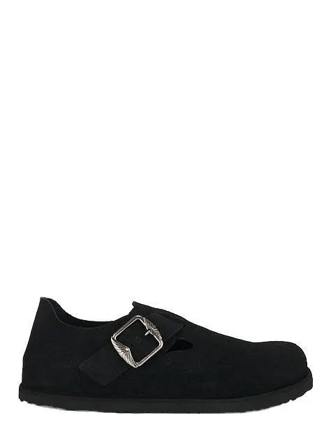 BIRKENSTOCK London Suede Clog - Black