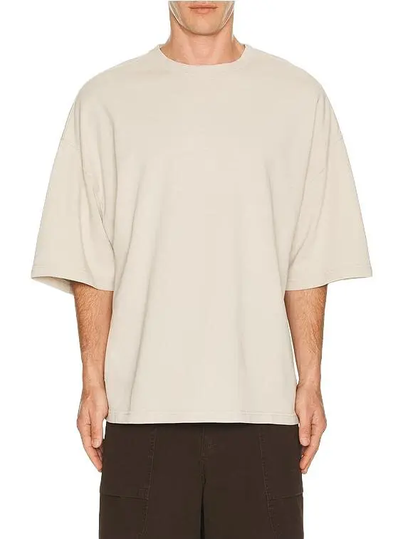 ENTIRE STUDIOS Heavy Boxy Tee In Beige - Off White