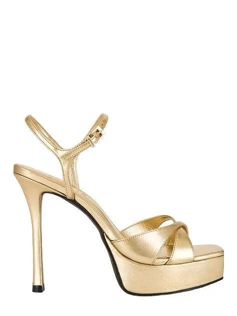 Schutz Maxine Platform Sandal - Platina
