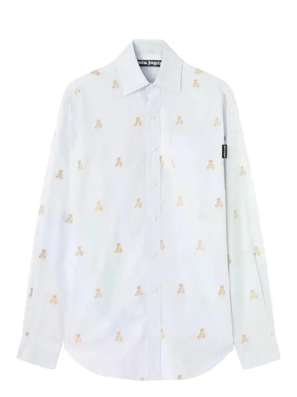 Palm Angels Bear In Mind Shirt - Blue