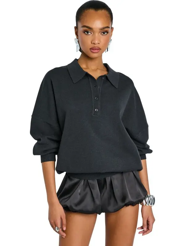SEROYA Vespen Sweater - Dark Charcoal
