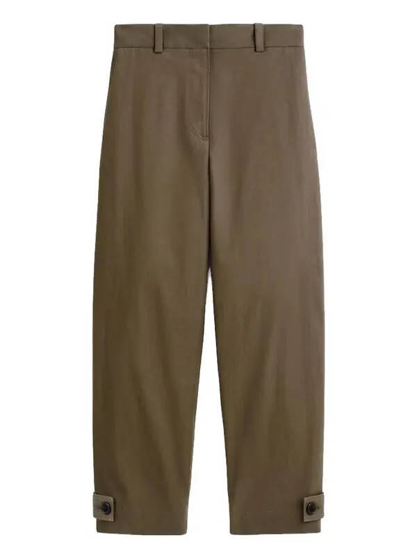 Cos Barrel-leg Utility Trousers - Brown