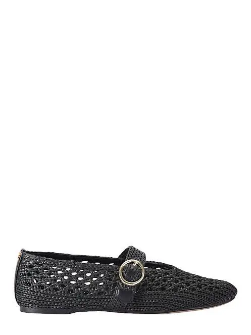 Kurt Geiger Woven Ballet Flats - Black