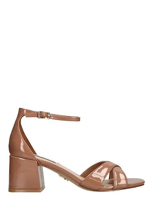 Steve Madden Fergie 238 Faux-leather Heeled Sandals - Camel