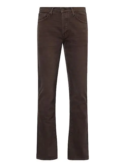 TOM FORD Straight-fit Cotton Cord Trousers - Dark Chocolate