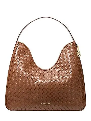 Michael Kors Nayla Medium Woven Shoulder Bag - Brown