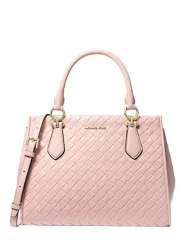 Michael Kors Woven Satchel - Pink