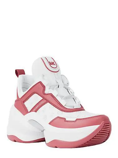 Michael Kors Olympia Logo Debossed Trainer - Pink