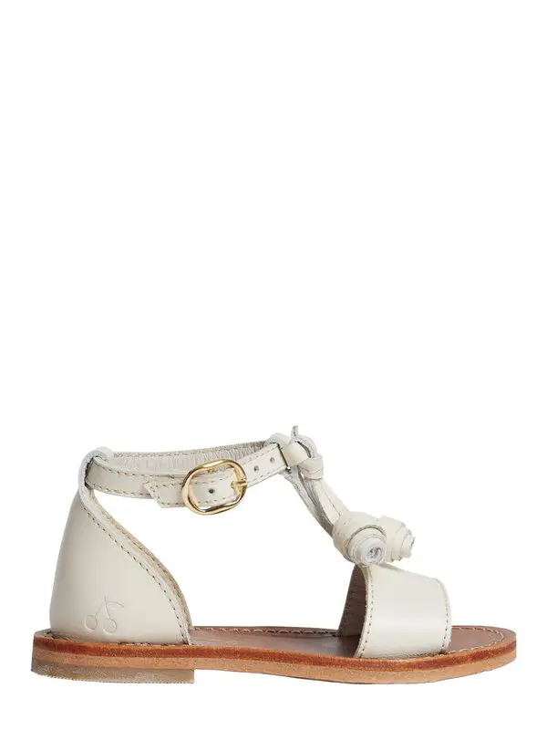 Bonpoint Leather Elmas Sandals - White