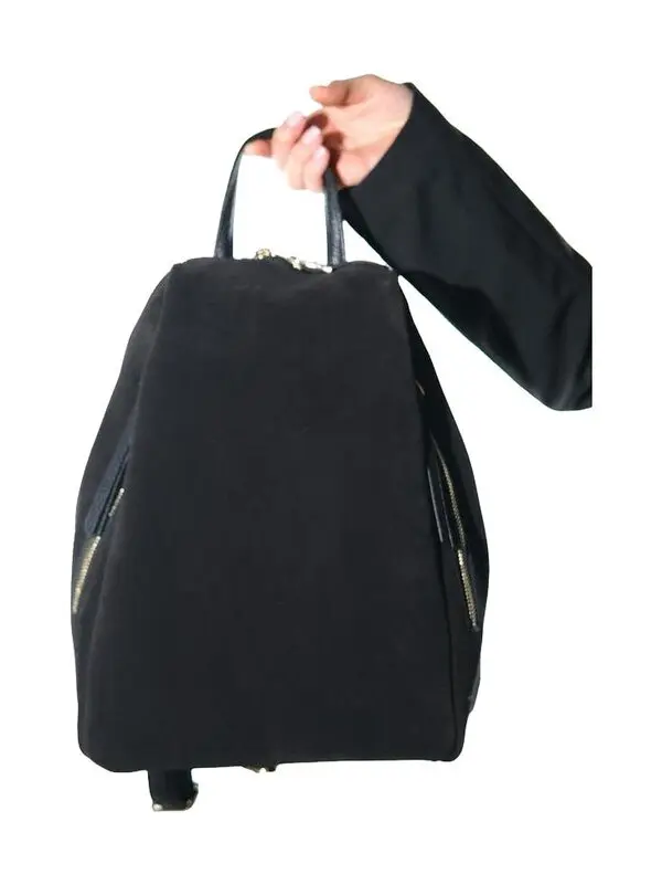 FOREVER & ALWAYS SHOES Josh Leather Backpack - Black Suede