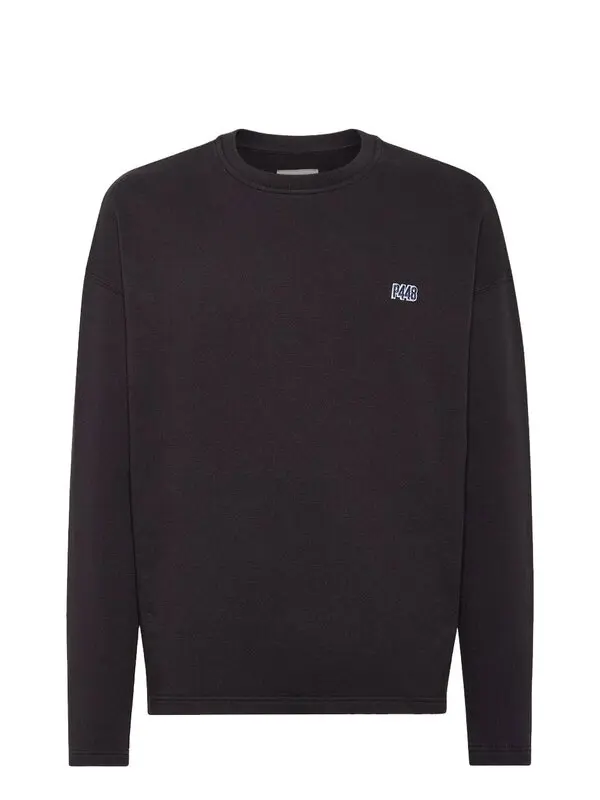 P448 Organic Cotton Pullover Sweatshirt - Black