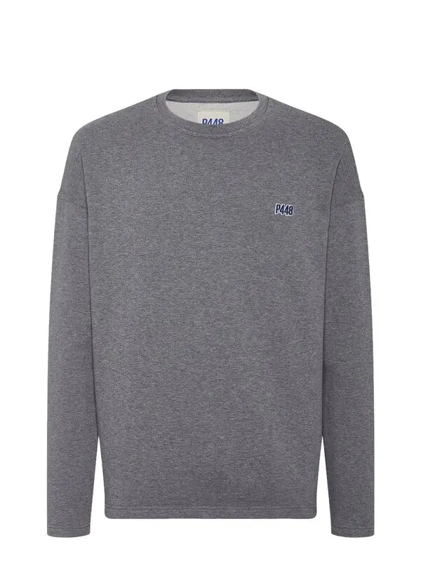 P448 Organic Cotton Pullover Sweatshirt - Grey