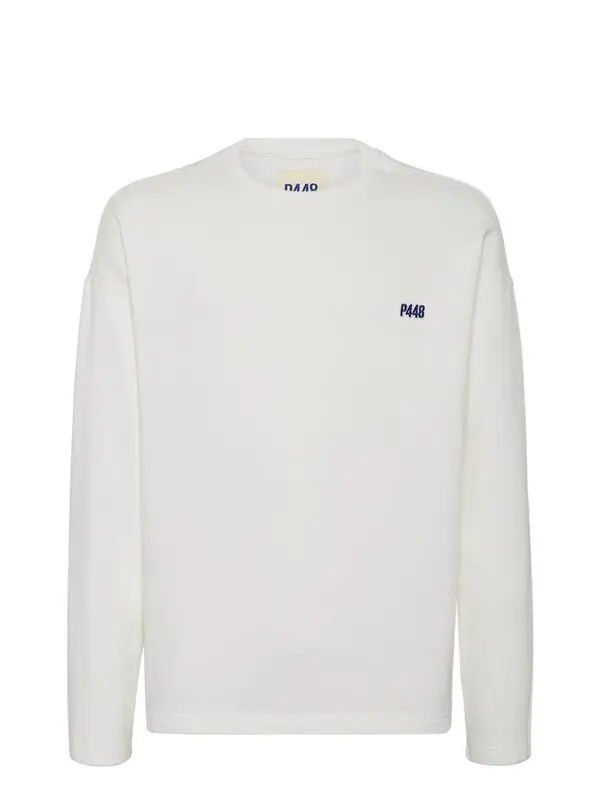 P448 Organic Cotton Pullover Sweatshirt - White