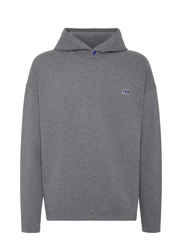 P448 Organic Cotton Pullover Hoodie - Grey