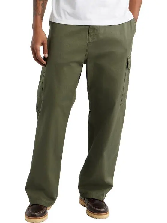 Carhartt Work In Progress Brady Cotton Twill Cargo Pants - Leaf (rinsed)