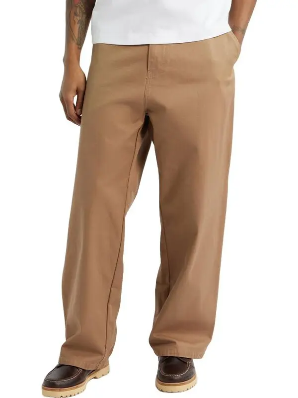 Carhartt Work In Progress Brady Cotton Twill Pants - Peanut (rinsed)