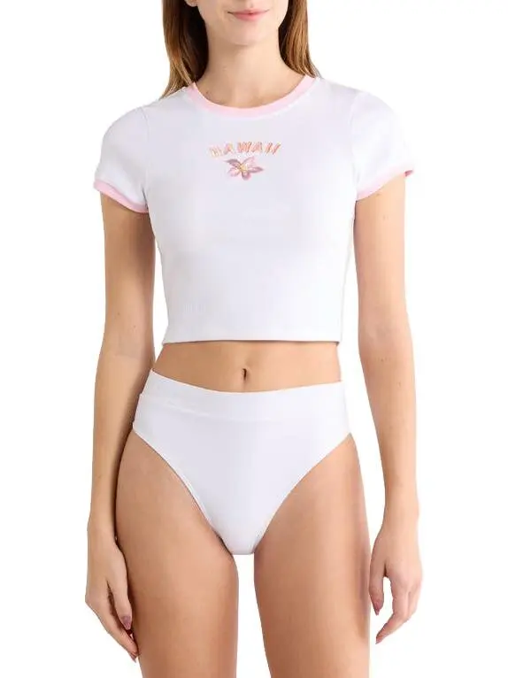 KULANI KINIS Embroidered Crop Top - Syrupy Sighs