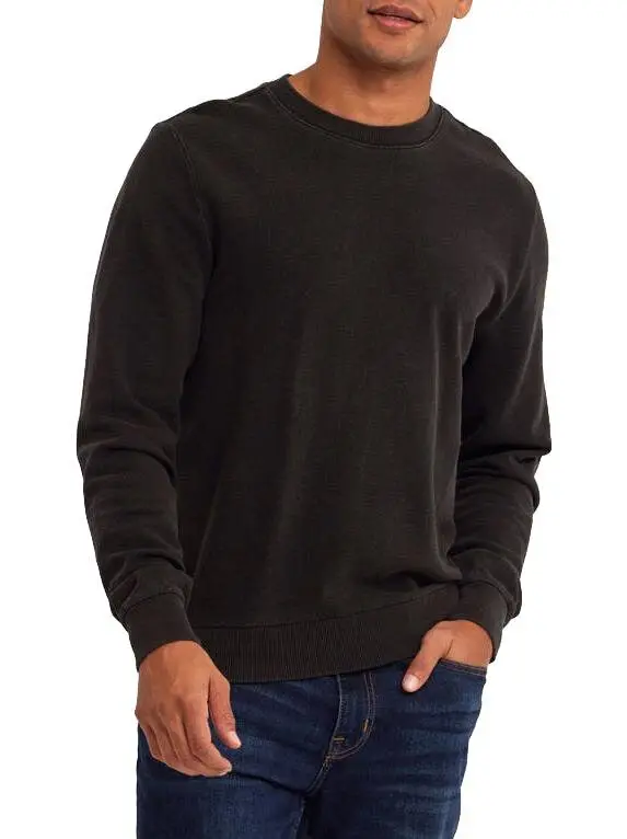 THREADS 4 THOUGHT Corey Organic Cotton Terry Sweatshirt - Black Wash