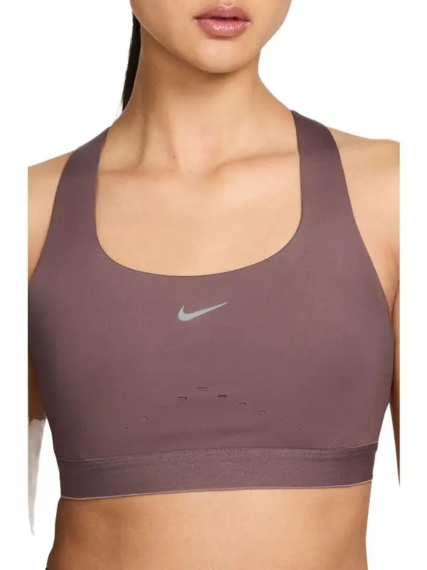Nike Swift Dri-fit High Support Sports Bra - 502 Tattoo/silver