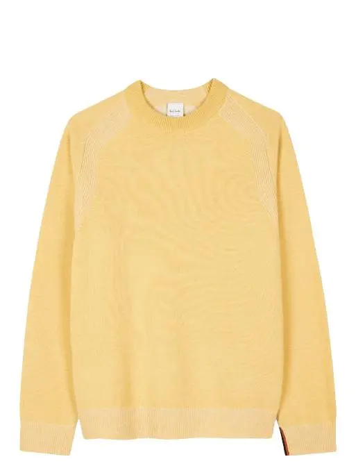 Paul Smith Lambswool Crew Neck Sweater - White