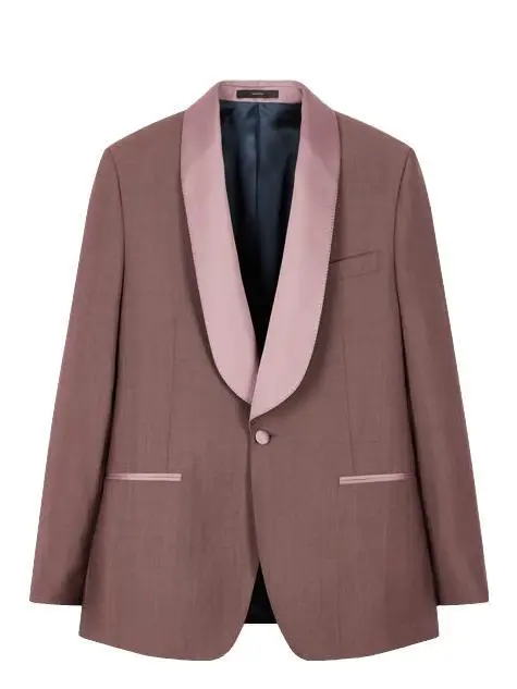Paul Smith Dark Mauve Wool-mohair Evening Blazer - Purple